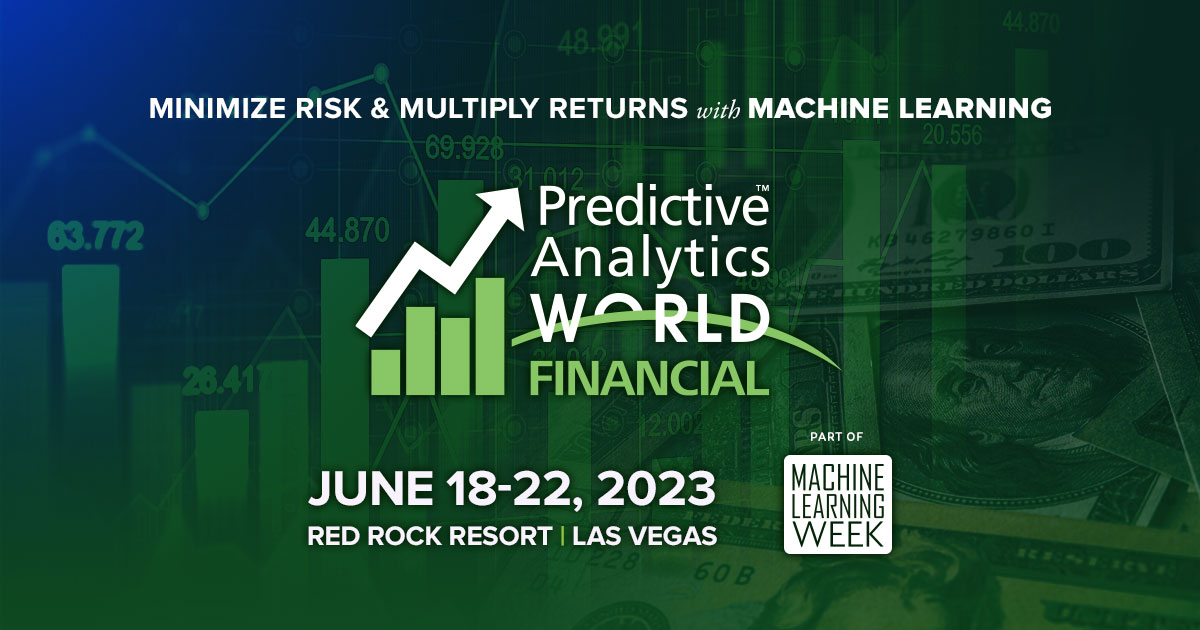 Predictive Analytics World for Financial 2023 - Agenda At a Glance